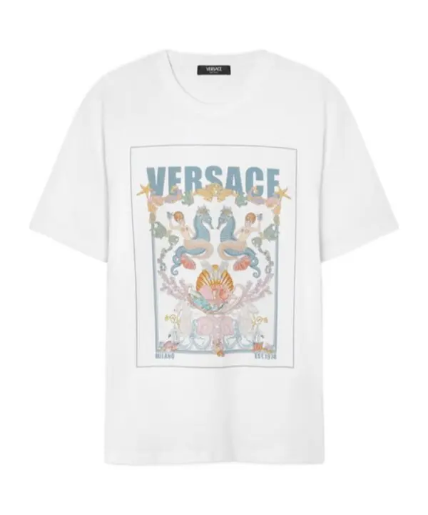 Versace Pattern-printed Crewneck T-shirt - White