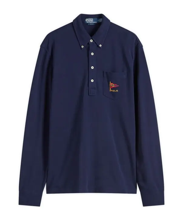 Polo Ralph Lauren Logo Embroidered Long Sleeved Polo Shhirt