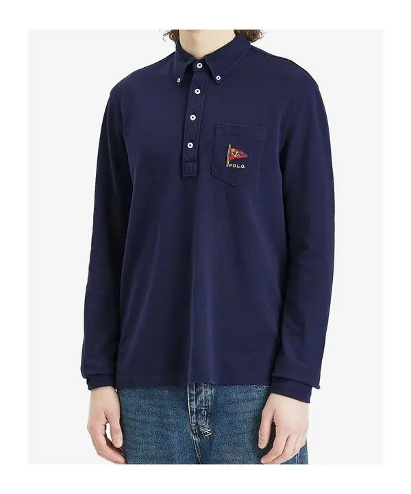 Polo Ralph Lauren Logo Embroidered Long Sleeved Polo Shhirt