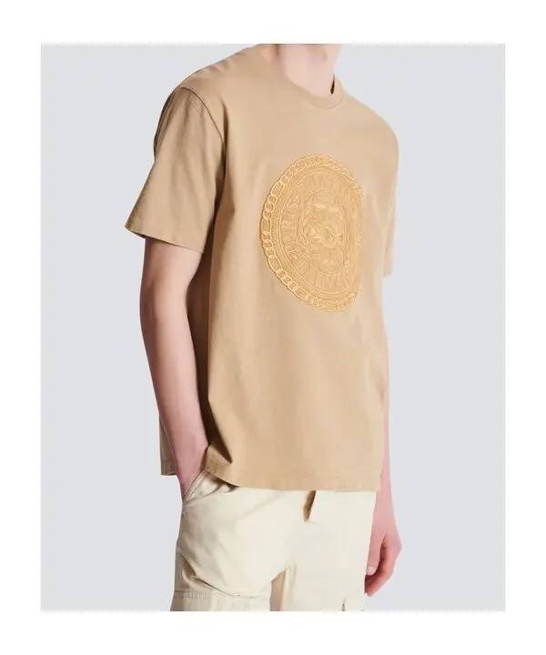 Balmain Embroidered Médaille T-shirt - Nude