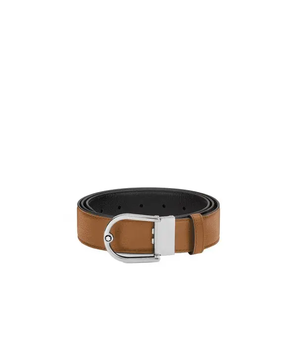 Montblanc Double-sided Horseshoe Buckle Belt - Brown