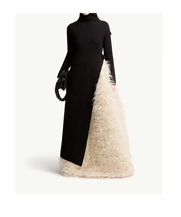 Moncler Jil Sander Wool Turtleneck Dress