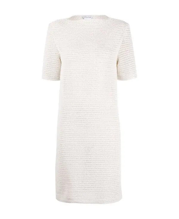 Bottega Veneta Crocheted Cut-out Mini Dress - White
