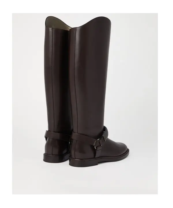 Brunello Cucinelli Knee-high Monile Boots