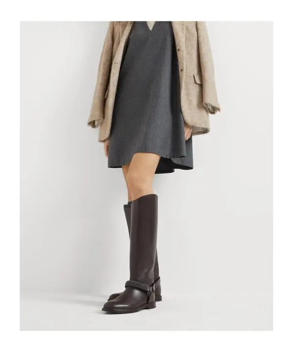 Brunello Cucinelli Knee-high Monile Boots