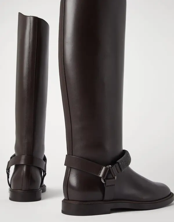 Brunello Cucinelli Knee-high Monile Boots