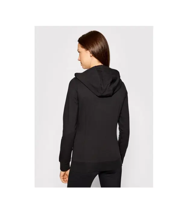 Emporio Armani Logo Zip-up Hooded Jacket - Black