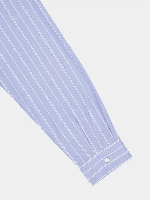 Dior Logo Embroidered Striped Long-sleeved Shirt