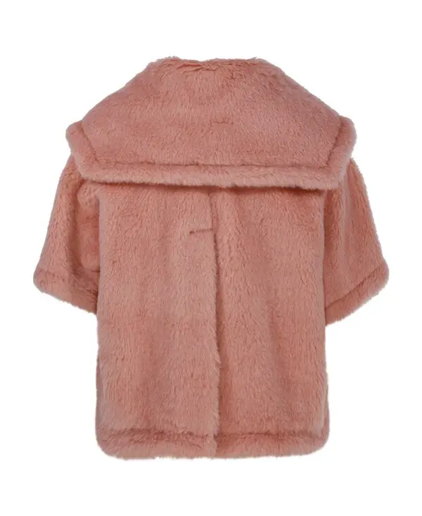 Max Mara Short-sleeved Teddy Coat - Pink