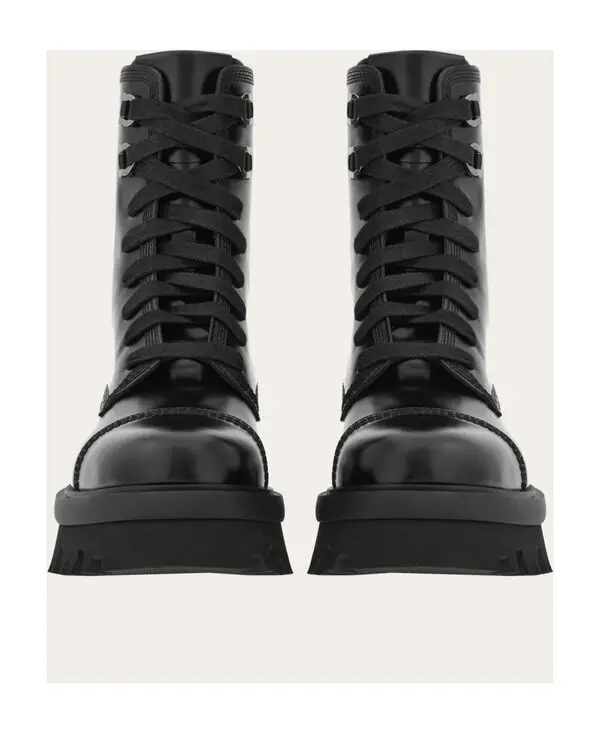 FERRAGAMO Chunky Lace-up Combat Boots