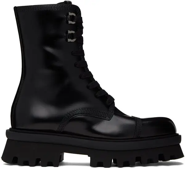FERRAGAMO Chunky Lace-up Combat Boots