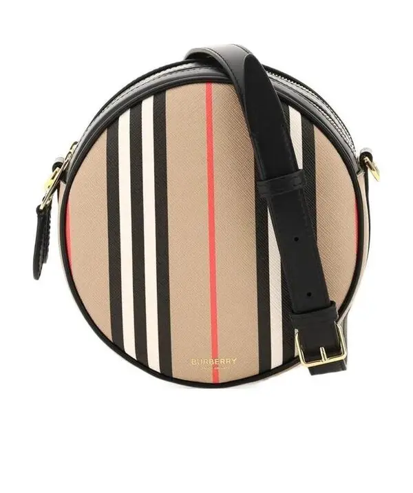 Burberry Louise Icon Stripe Crossbody Bag - Nude