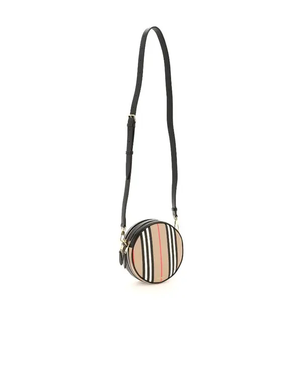 Burberry Louise Icon Stripe Crossbody Bag - Nude
