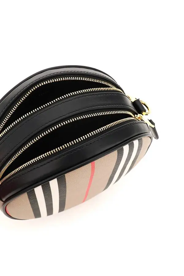 Burberry Louise Icon Stripe Crossbody Bag - Nude
