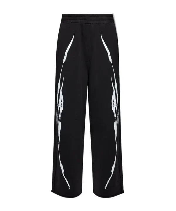 44 LABEL GROUP Graphic Print Wide-leg Trousers