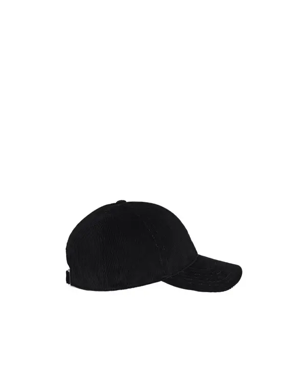 Celine Triomphe Baseball Cap In Cotton - Black