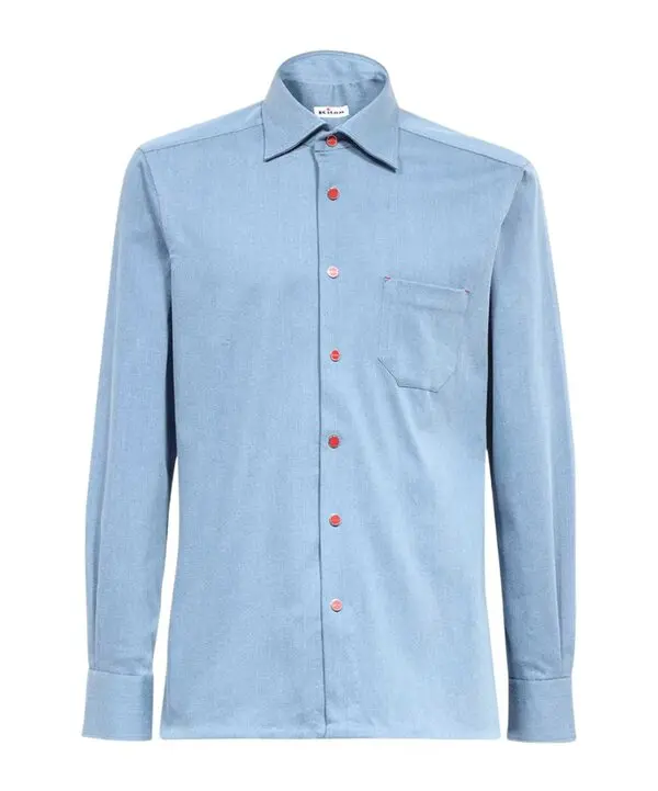 Kiton Long-sleeved Shirt - Blue