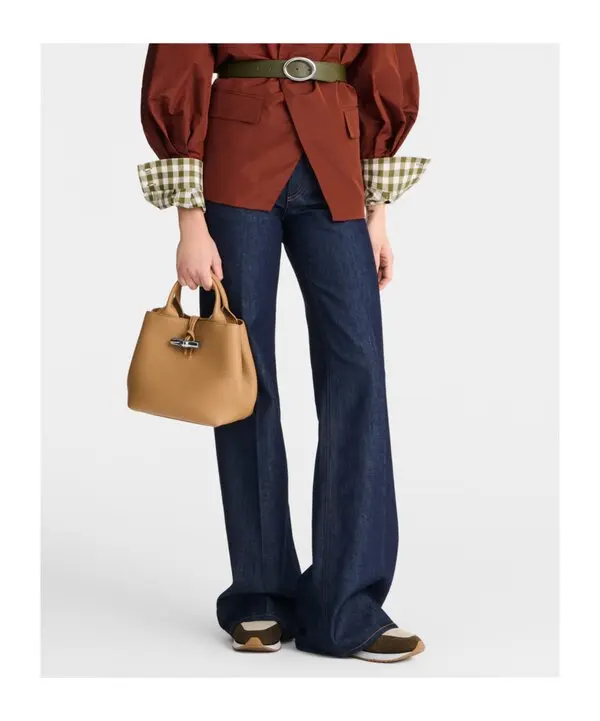 Longchamp Le Roseau Small Tote Bag - Walnut