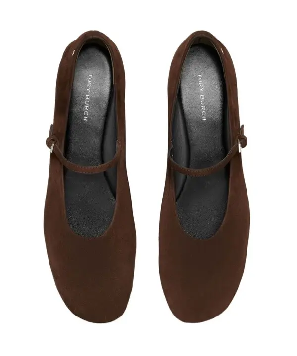 Tory Burch Mary Jane Ballet Flats - Dark Brown