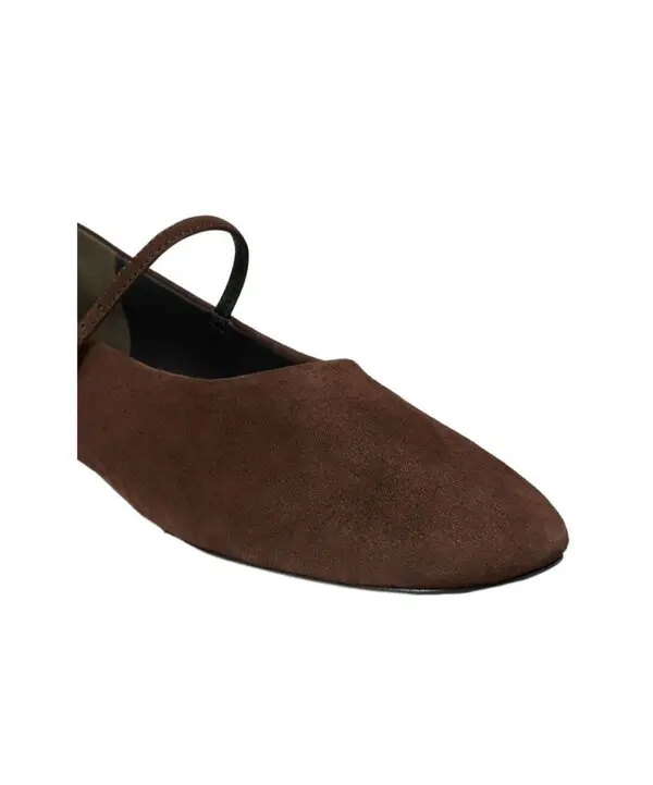 Tory Burch Mary Jane Ballet Flats - Dark Brown
