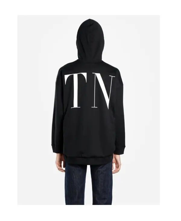 Valentino Garavani Logo Print Hooded Sweater