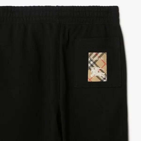 Burberry Check Appliqué Straight-leg Track Pants