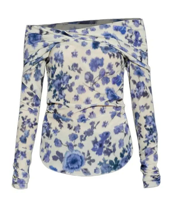 Isabel Marant Étoile Danka Floral Off-the-shoulder Top