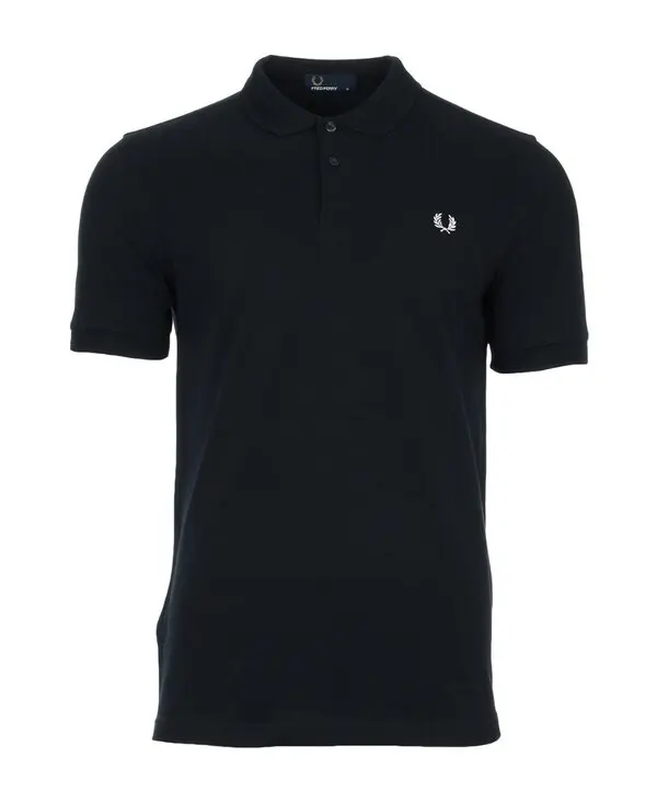 Fred Perry Laurel Wreath-embroidered Short-sleeved Polo Shirt - Blue