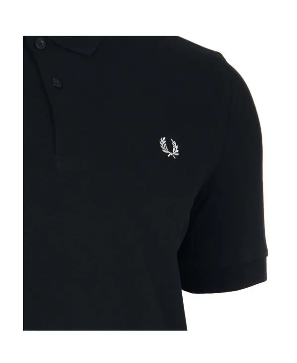 Fred Perry Laurel Wreath-embroidered Short-sleeved Polo Shirt - Blue