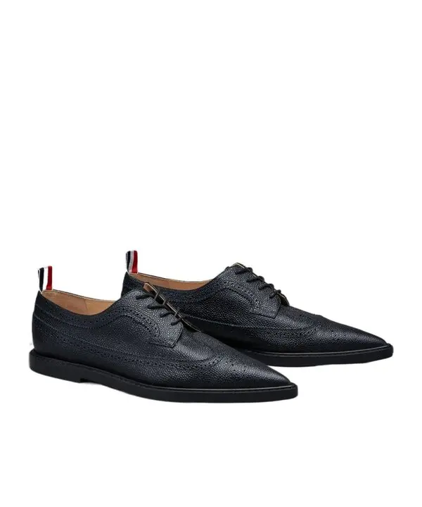 Thom Browne Pointed-toe Leather Brogues