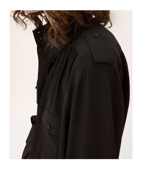 Chloé Gathered Long-sleeve Blouse