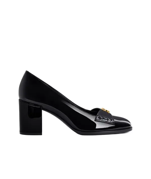 Celine Patent Calfskin Lily Triomphe Pumps