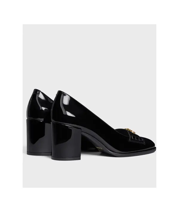 Celine Patent Calfskin Lily Triomphe Pumps