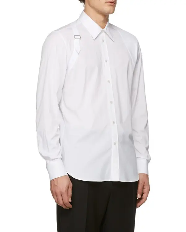 Alexander McQueen Harness Button-up Shirt - White