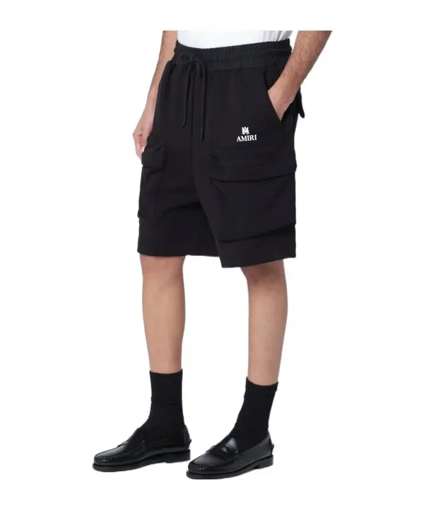 Amiri Cotton Blend Cargo Track Shorts