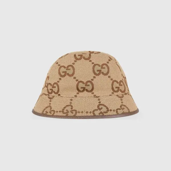 Gucci Gg Supreme Wide Brim Bucket Hat