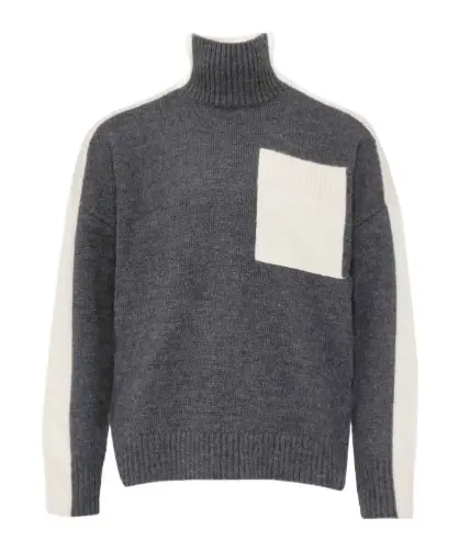 J.W.ANDERSON Jw Anderson Two Tone Patch Pocket Jumper - Black