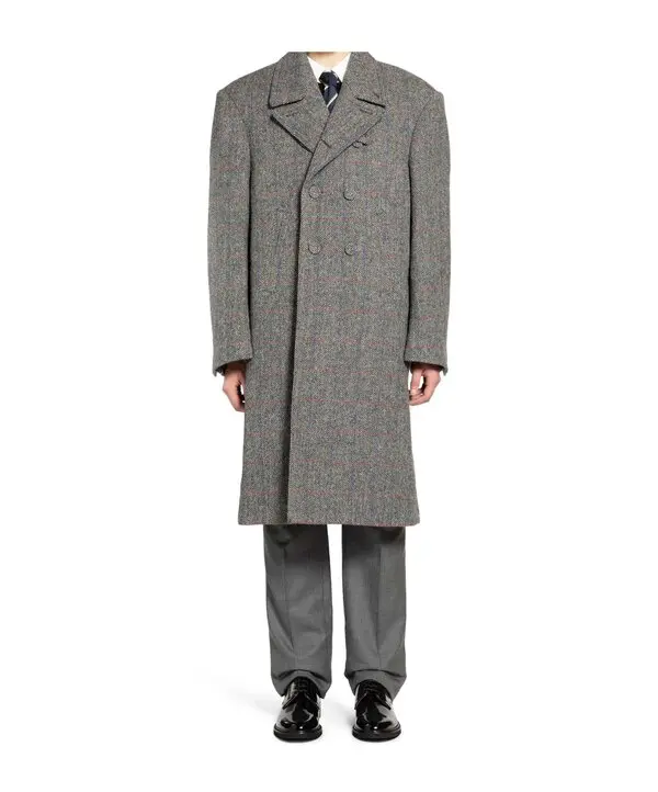 Thom Browne Checked Double-breasted Coat