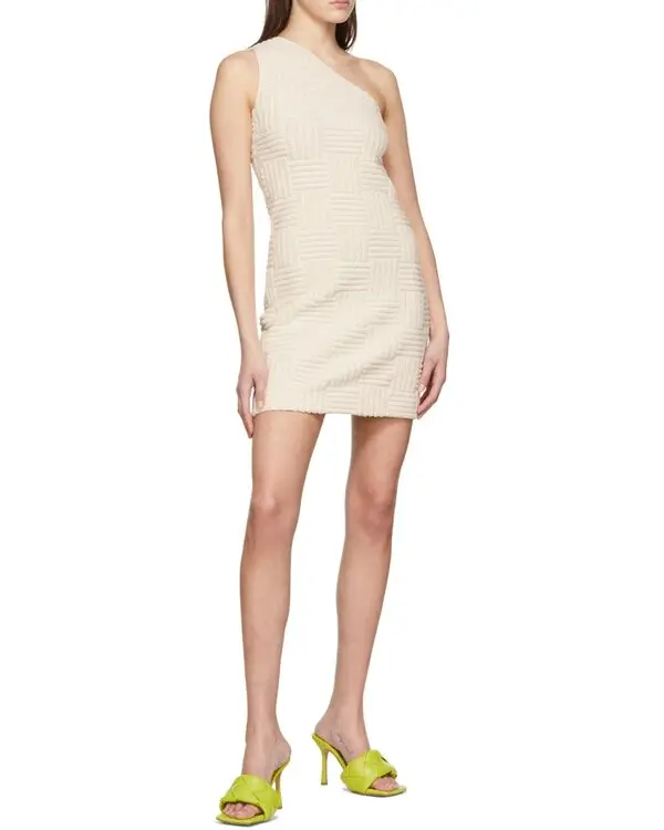 Bottega Veneta Jacquard One-shoulder Mini Dress