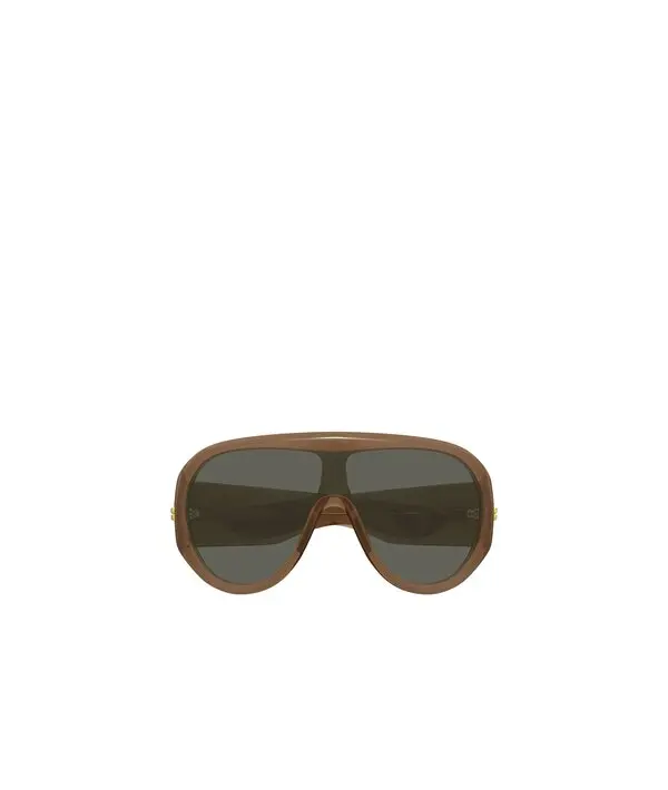 Bottega Veneta Scudo Shield Sunglasses - Green