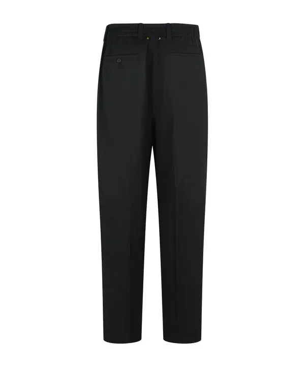 GOLDEN GOOSE Pleated Straight Leg Trousers - Black