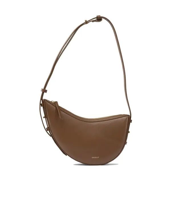 Soeur Wino Mini Asymmetric Shoulder Bag - Brown