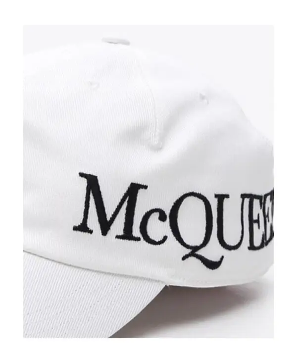 Alexander McQueen Logo Embroidered Baseball Cap - Nude