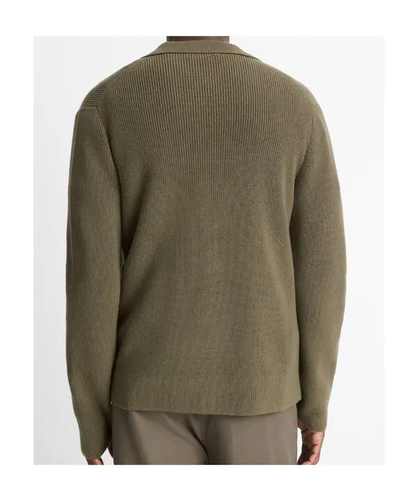 Vince Knit Zip Cardigan - Green