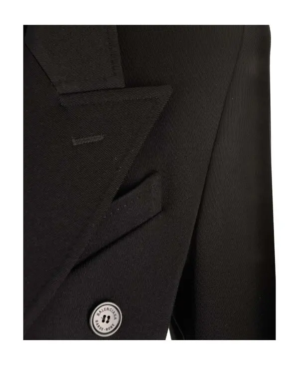 Balenciaga Hourglass Double-breasted Jacket - Black