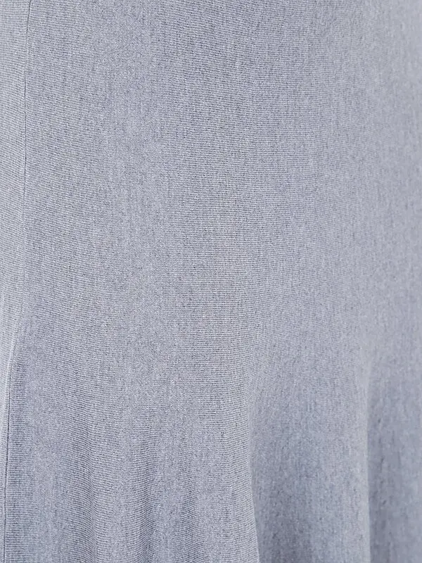 Khaite Mayu Knitted Skirt - Gray