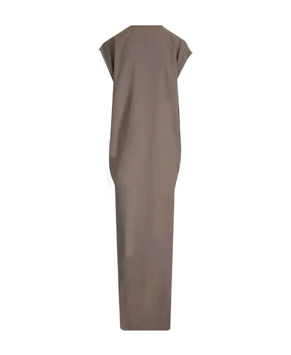Rick Owens V-neck Maxi Dress With Slit