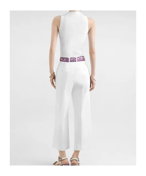 Dolce & Gabbana Ribbed Knit Sleeveless Top