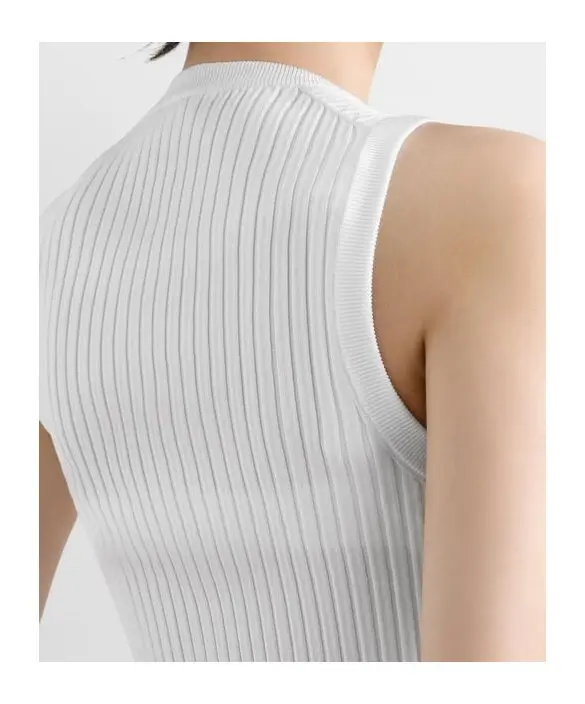 Dolce & Gabbana Ribbed Knit Sleeveless Top