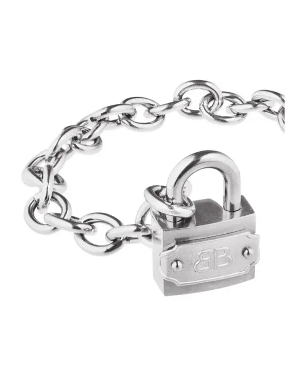 Balenciaga Bb Padlock Bracelet